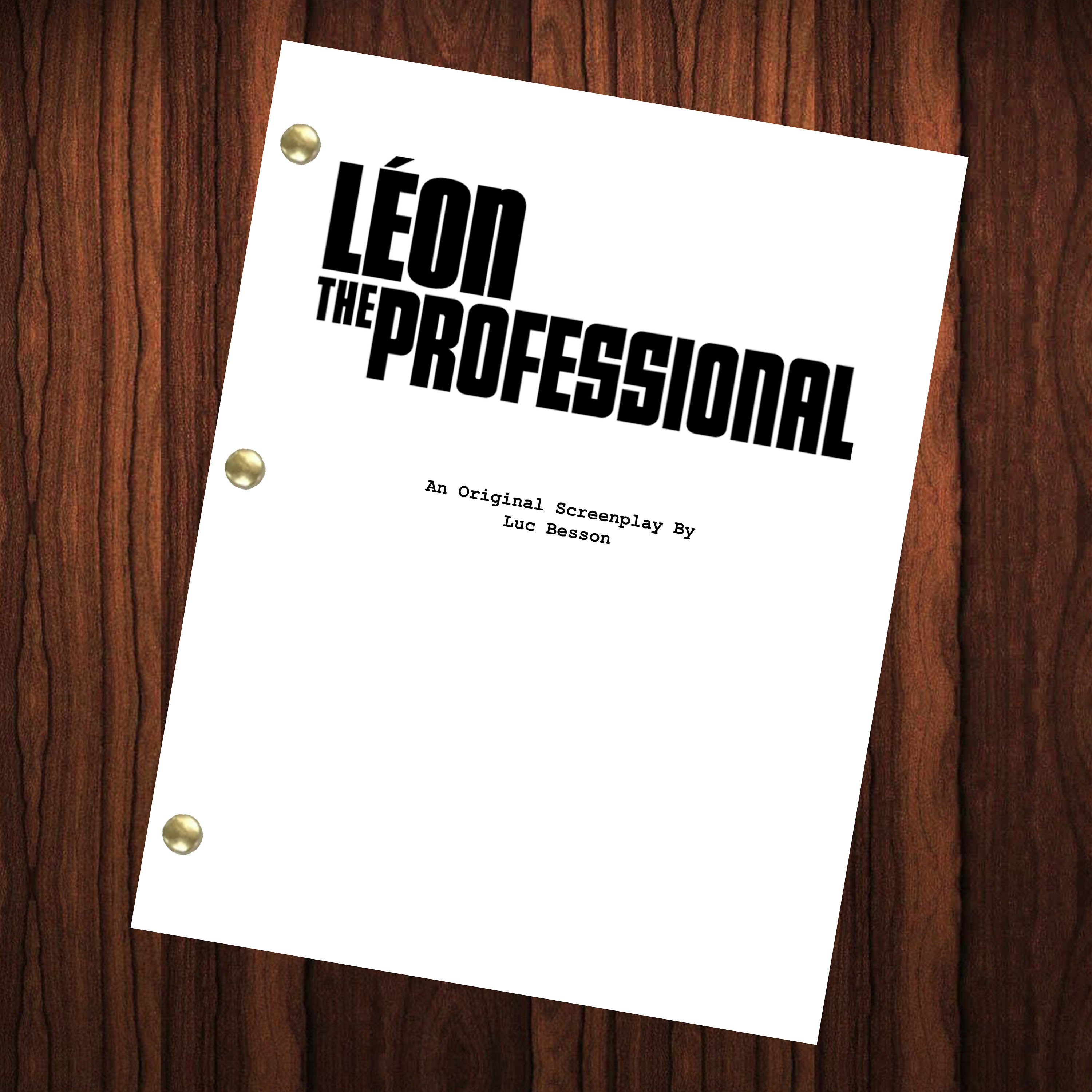 Leon the Professional Movie Script Reprint Full Screenplay - Etsy