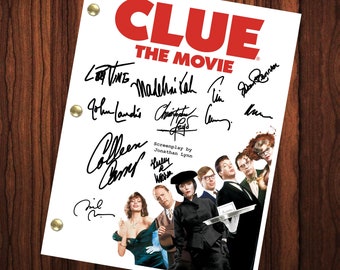 Clue Movie Script Signed Screenplay Autographed Tim Curry, Eileen ...