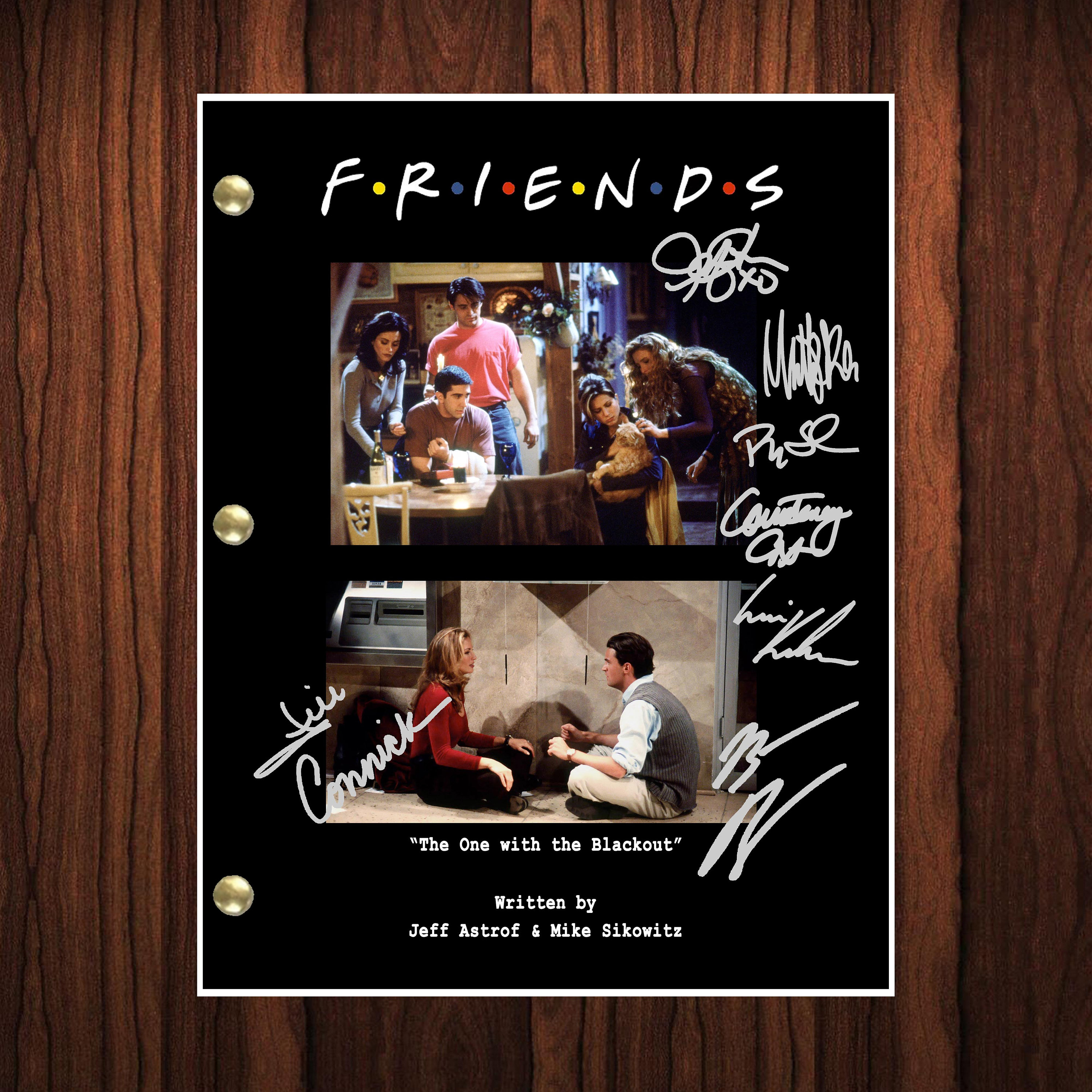Matthew Perry Friends Signed Autographed Script Full Screenplay Full ...