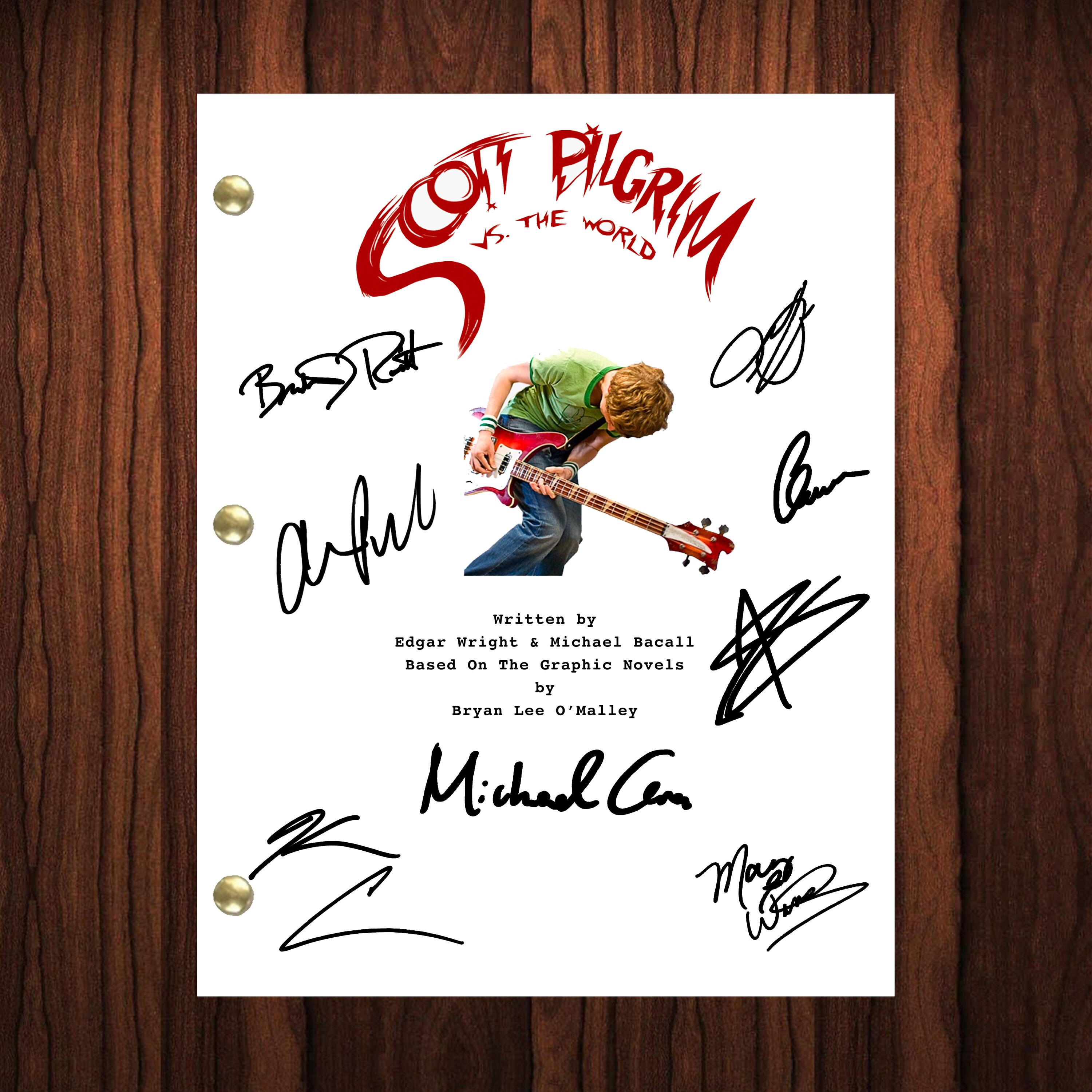 Scott Pilgrim Vs. the World Autographed Signed Movie Script Reprint ...