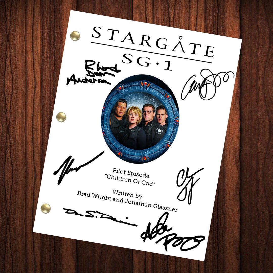 Stargate SG-1 Signed Autographed Reprint Script Full Screenplay Pilot ...