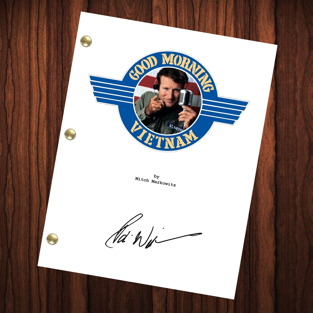 Good Morning Vietnam Movie Signed Autographed Script Full Screenplay ...