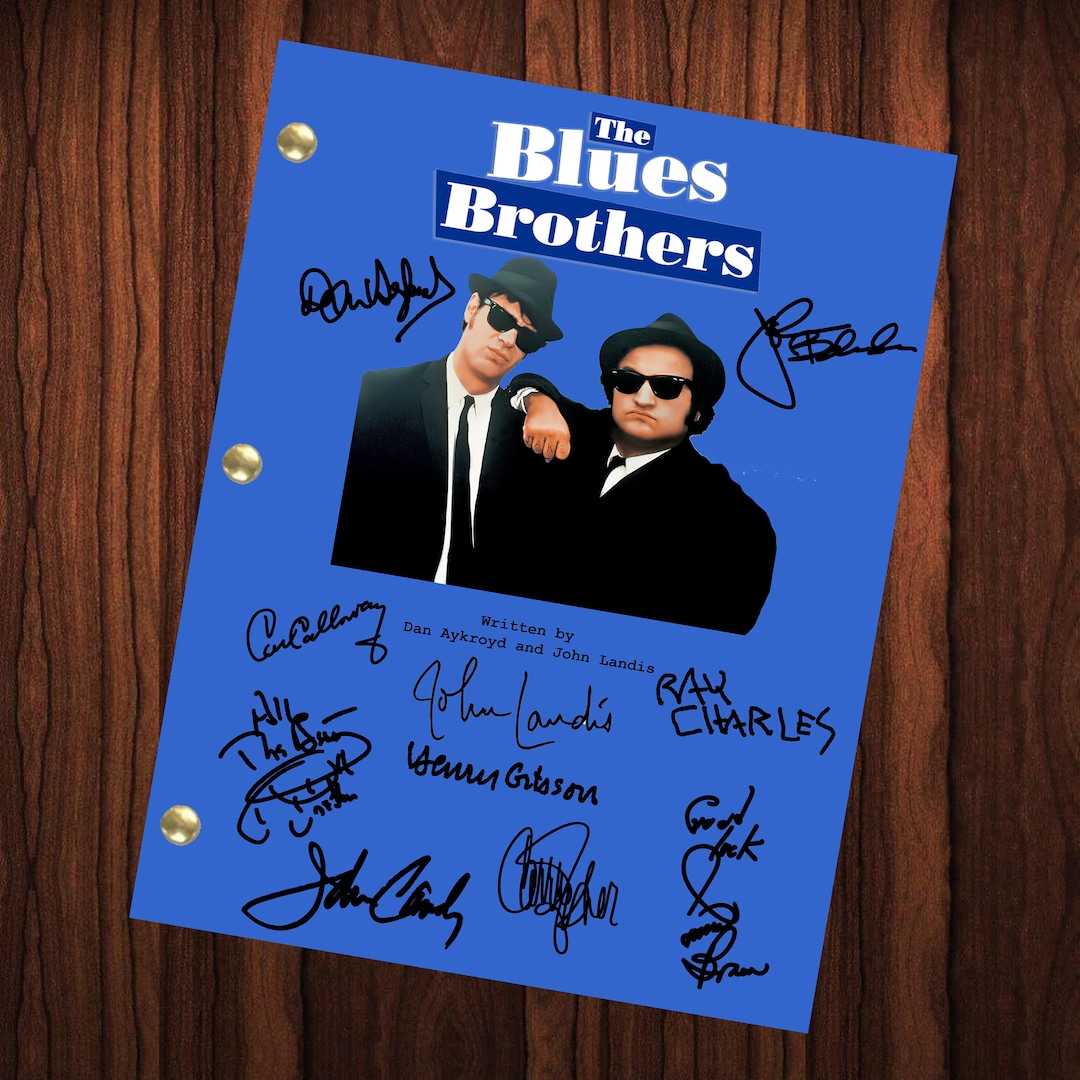 The Blues Brothers Movie Autographed Signed Script Reprint - Etsy