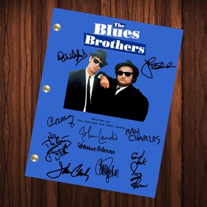 The Blues Brothers Movie Autographed Signed Script Reprint - Etsy