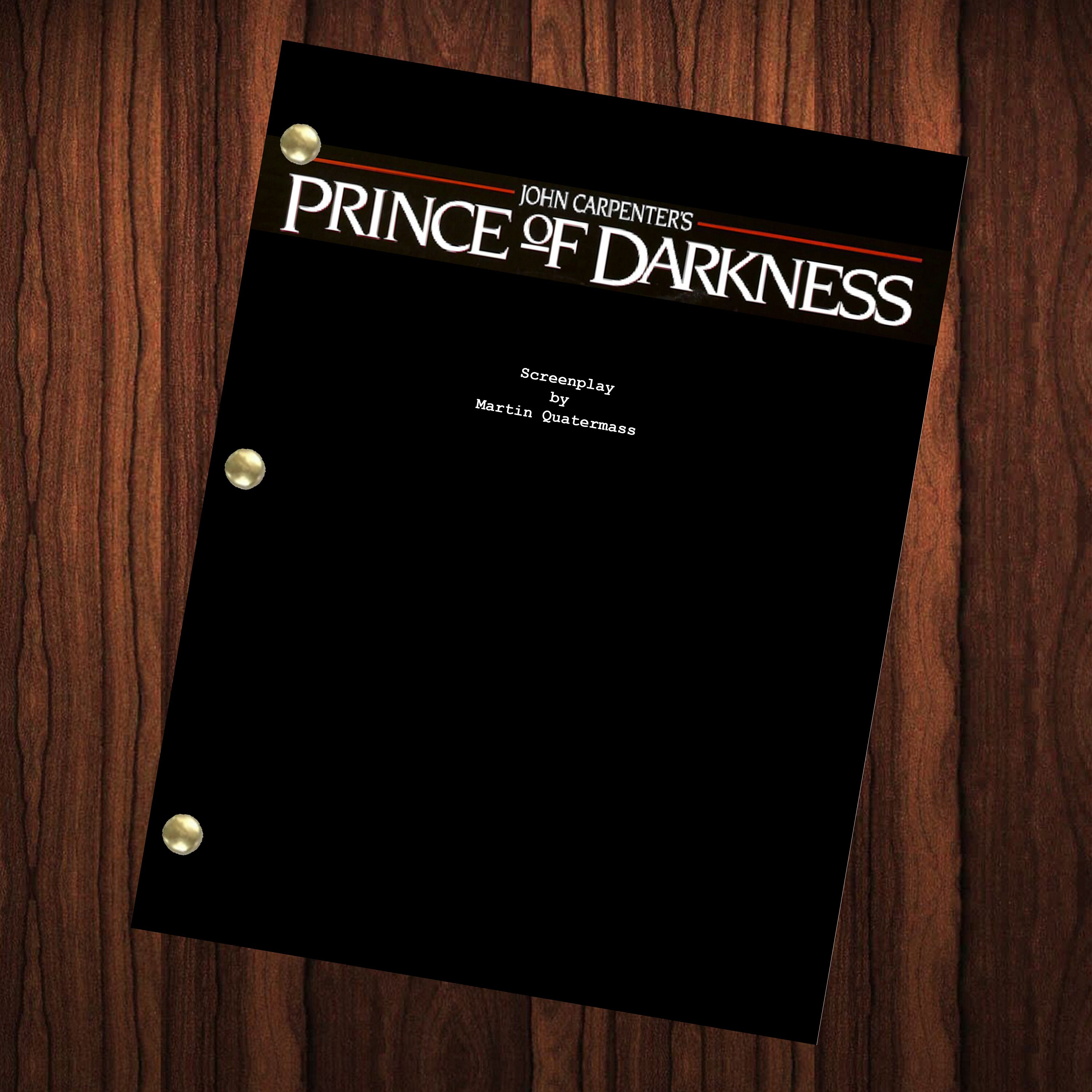 Prince of Darkness Movie Script Reprint Full Screenplay Full - Etsy