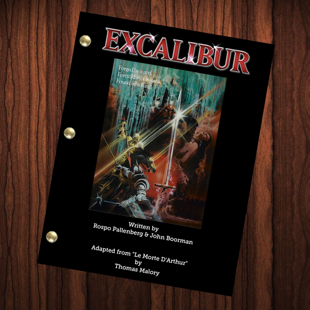 Excalibur Movie Script Full Screenplay Full Script Movie Reprint - Etsy