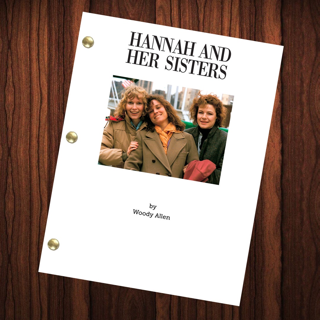 Hannah and Her Sisters Movie Script Full Screenplay Woody Allen - Etsy