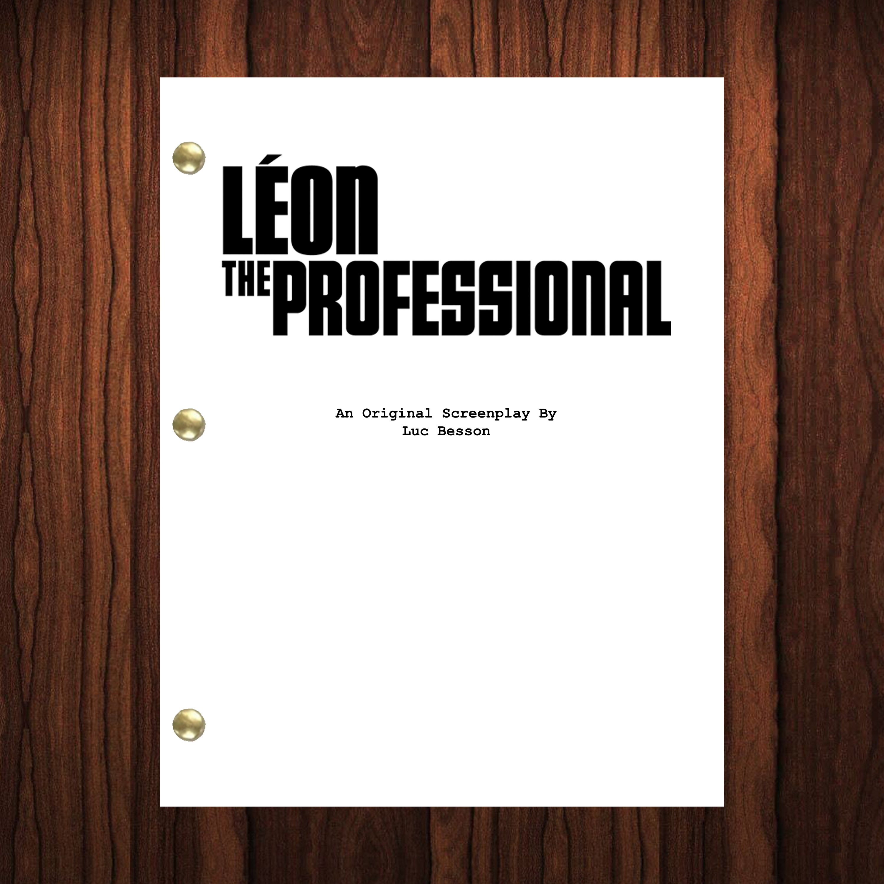 Leon the Professional Movie Script Reprint Full Screenplay - Etsy