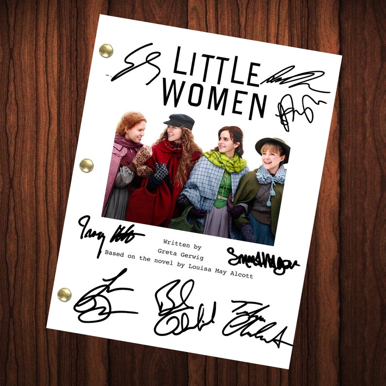 Little Women Autographed Signed Movie Script Reprint Full Screenplay ...