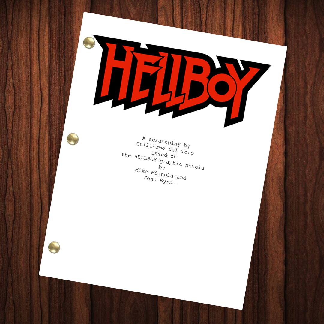 Hellboy Movie Script Full Screenplay Full Script Movie Reprint David Harbour - Etsy