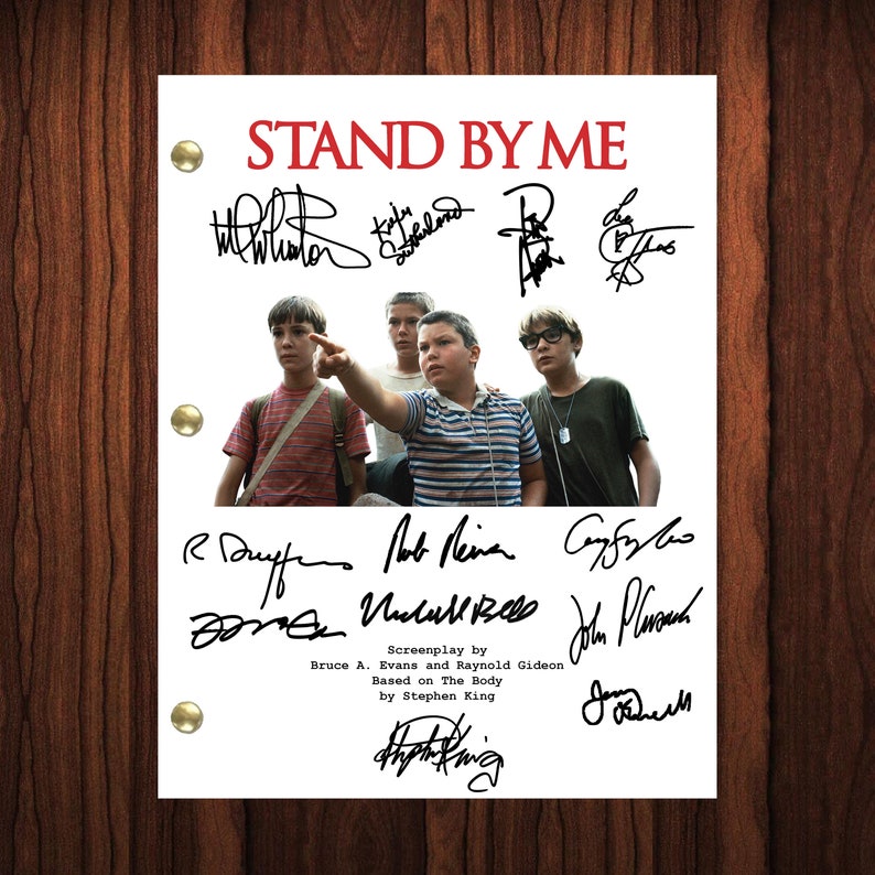 Stand by Me Movie Autographed Signed Script Reprint Wil Wheaton River ...