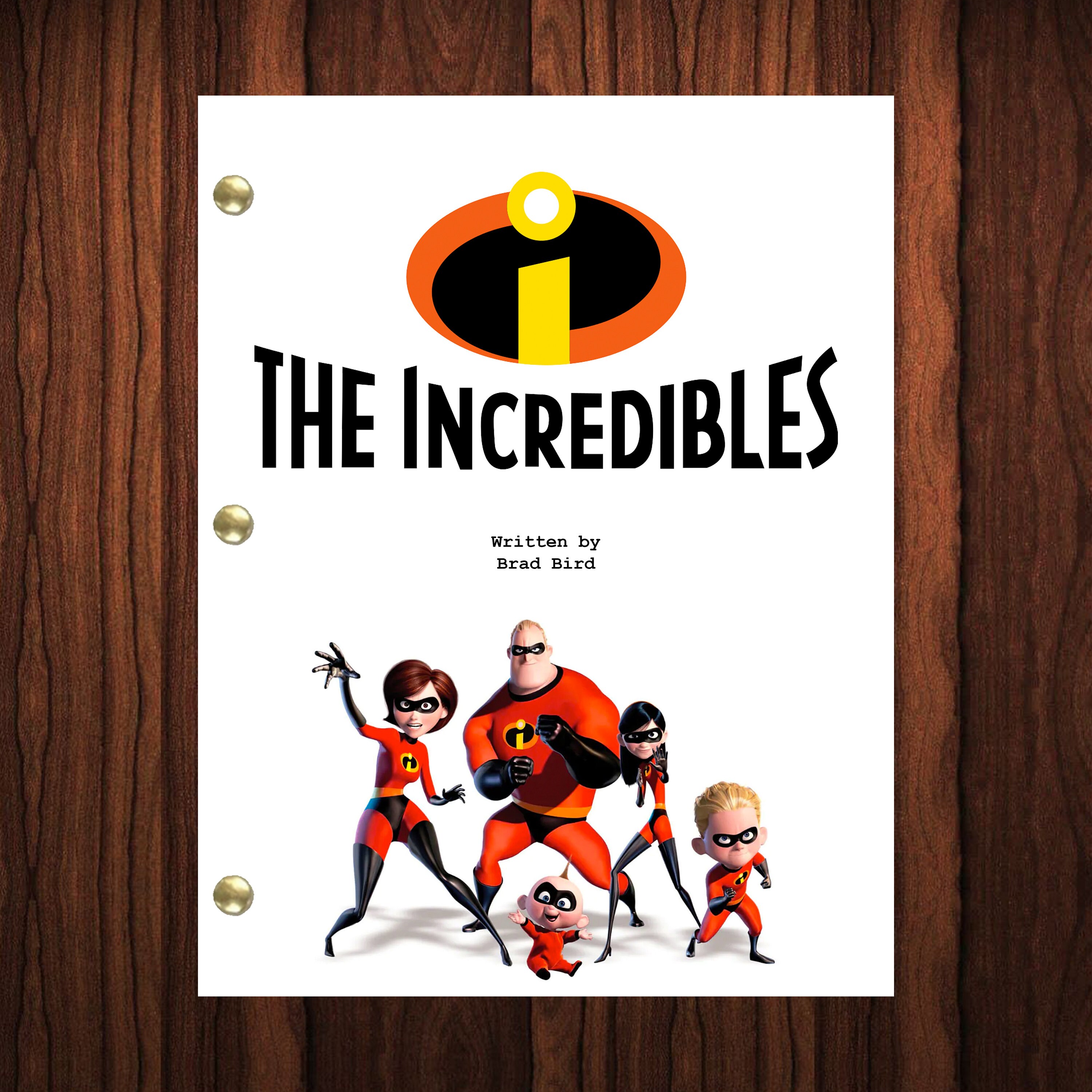The Incredibles Movie Script Reprint Full Screenplay Full Script - Etsy