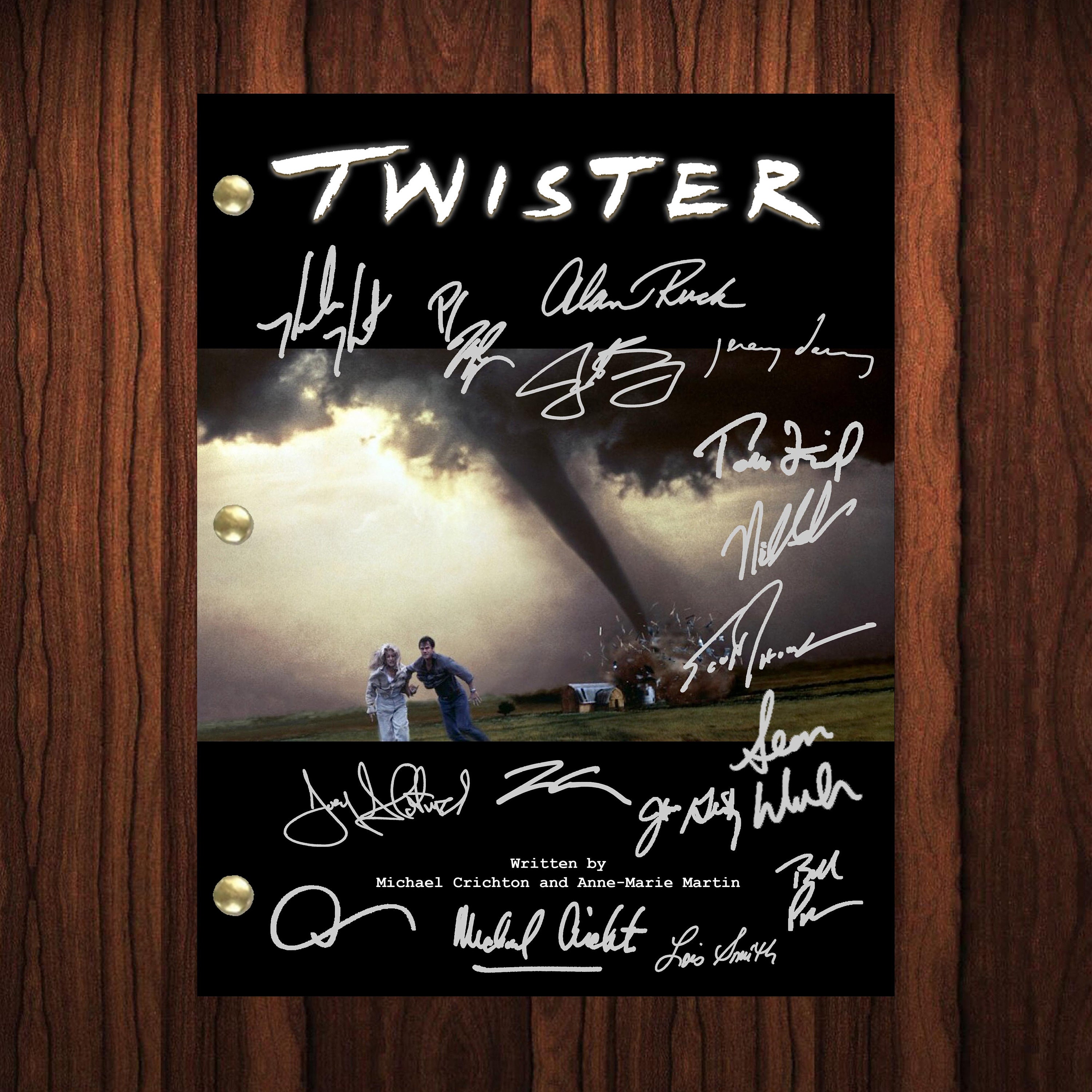 Twister Autographed Signed Script Reprint Twister Movie Cast Signed ...