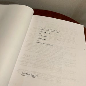 The Outsiders Movie Autographed Signed Movie Script Reprint Full Screenplay Full Script - Etsy