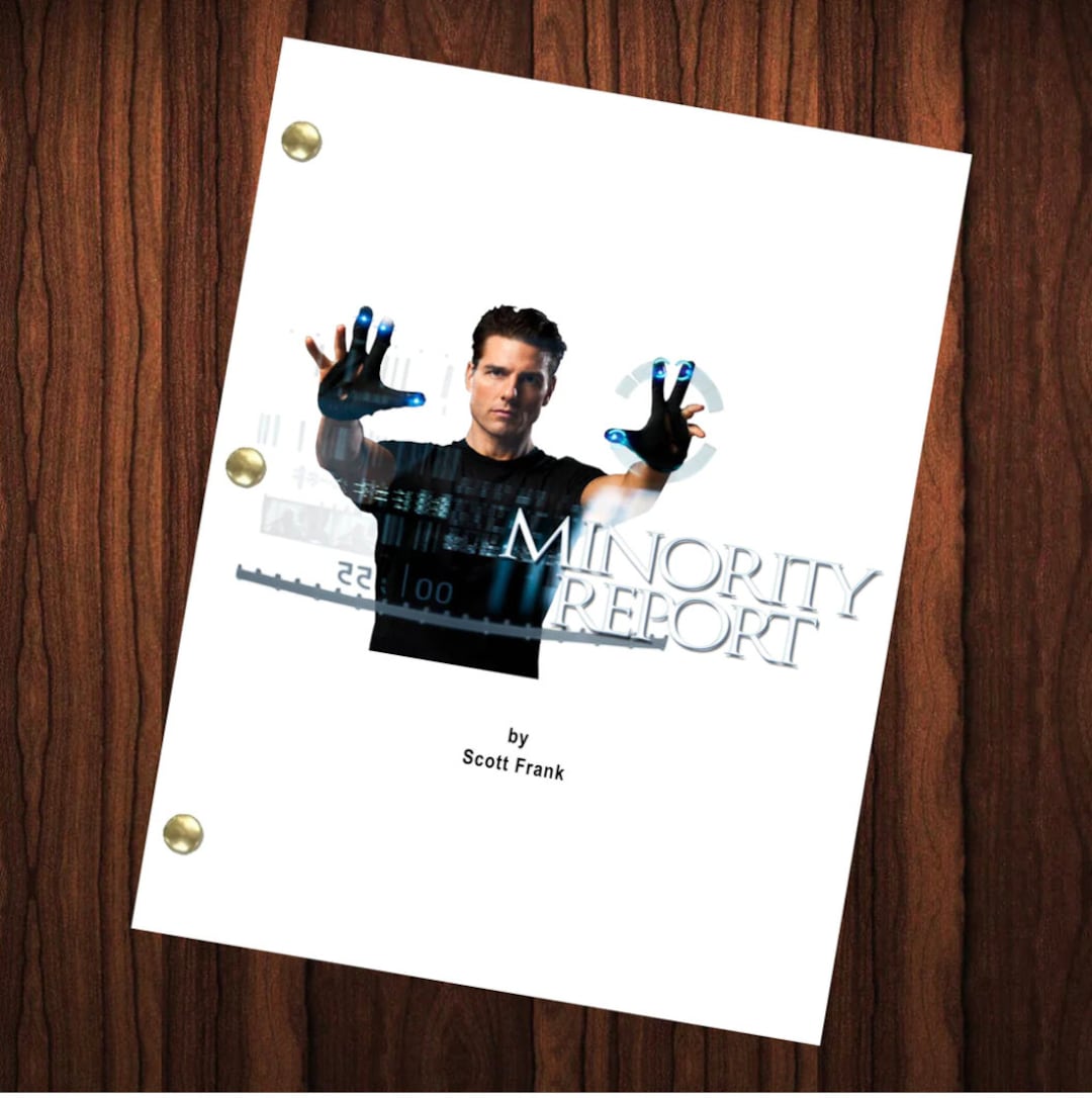 Minority Report Movie Script Reprint Full Screenplay Full Script Tom ...