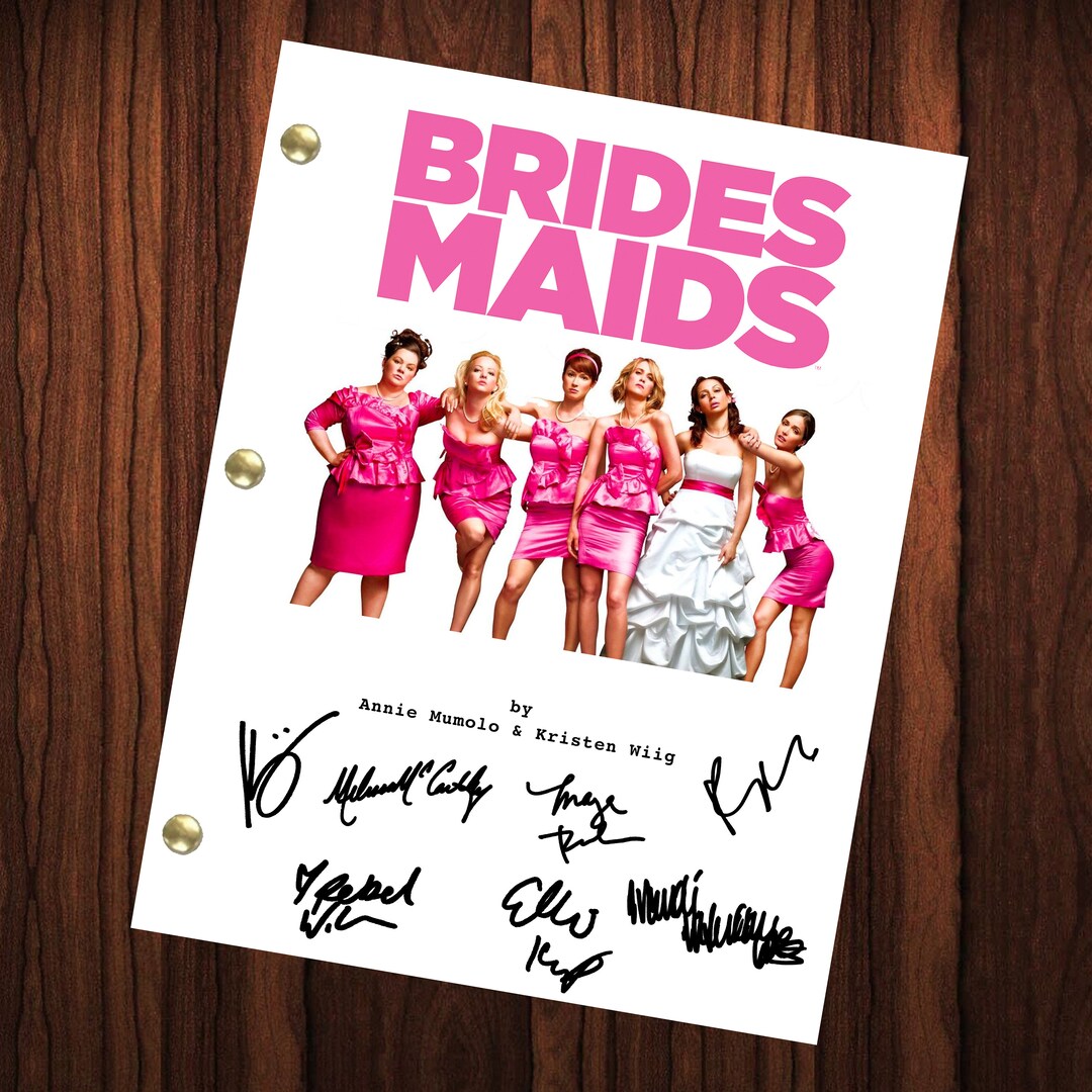 Bridesmaids Signed Autographed Script Full Screenplay Full Script ...
