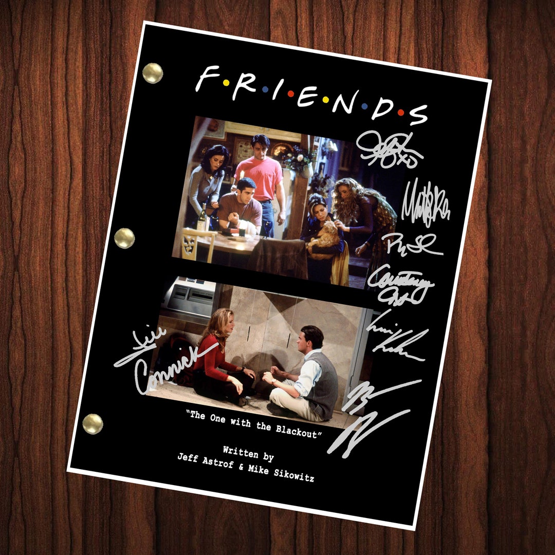 Matthew Perry Friends Signed Autographed Script Full Screenplay Full ...