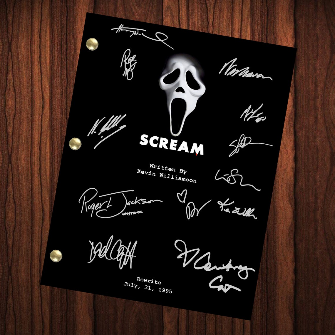 Scream Signed Autographed Script Full Screenplay Full Script - Etsy