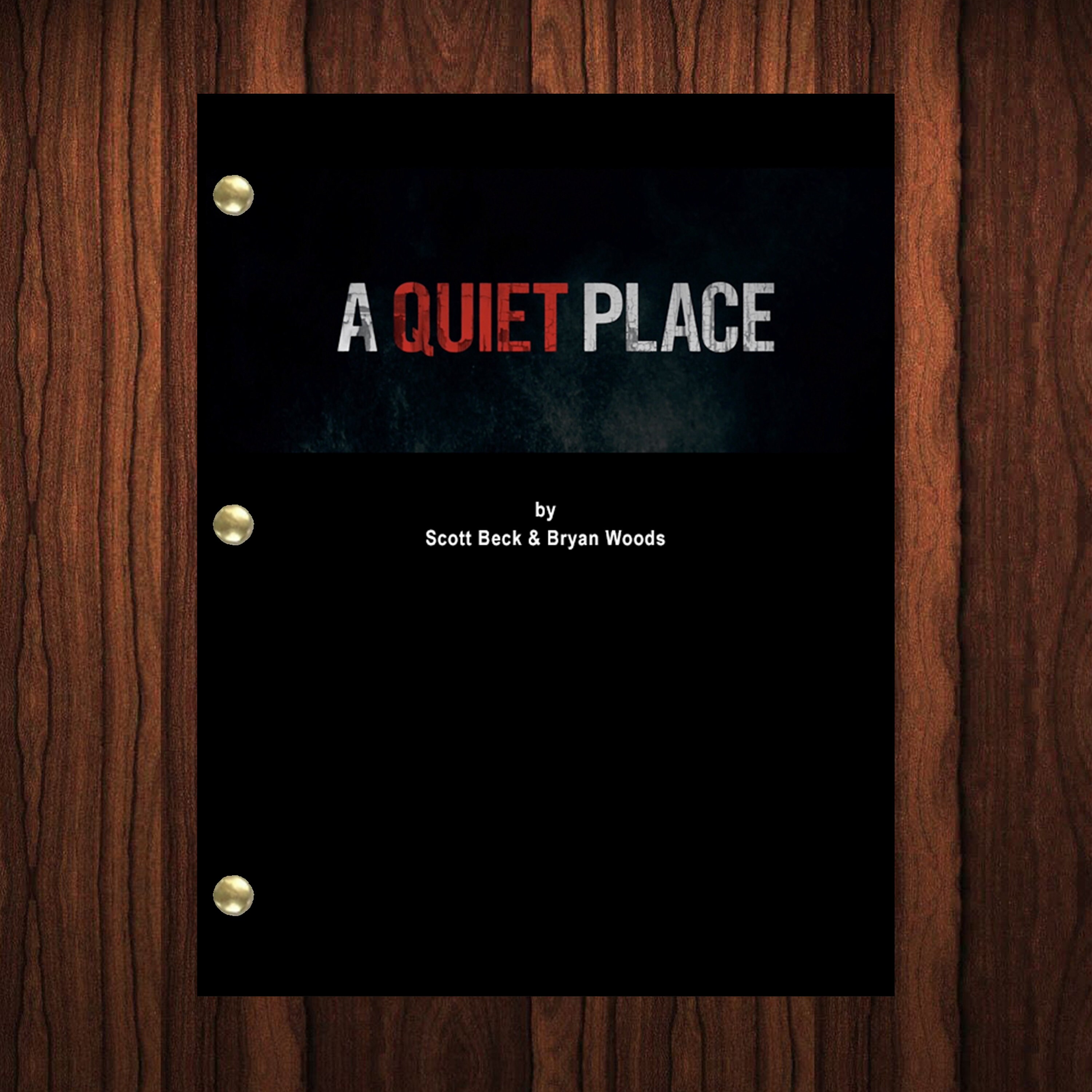A Quiet Place Movie Script Reprint Full Screenplay Full Script - Etsy