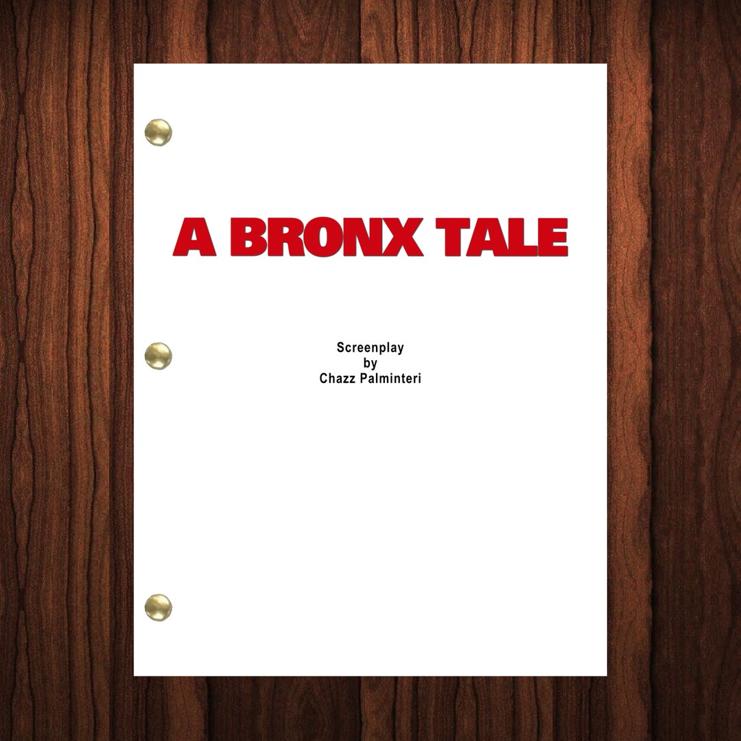 A Bronx Tale Movie Script Reprint Full Screenplay Full Script - Etsy