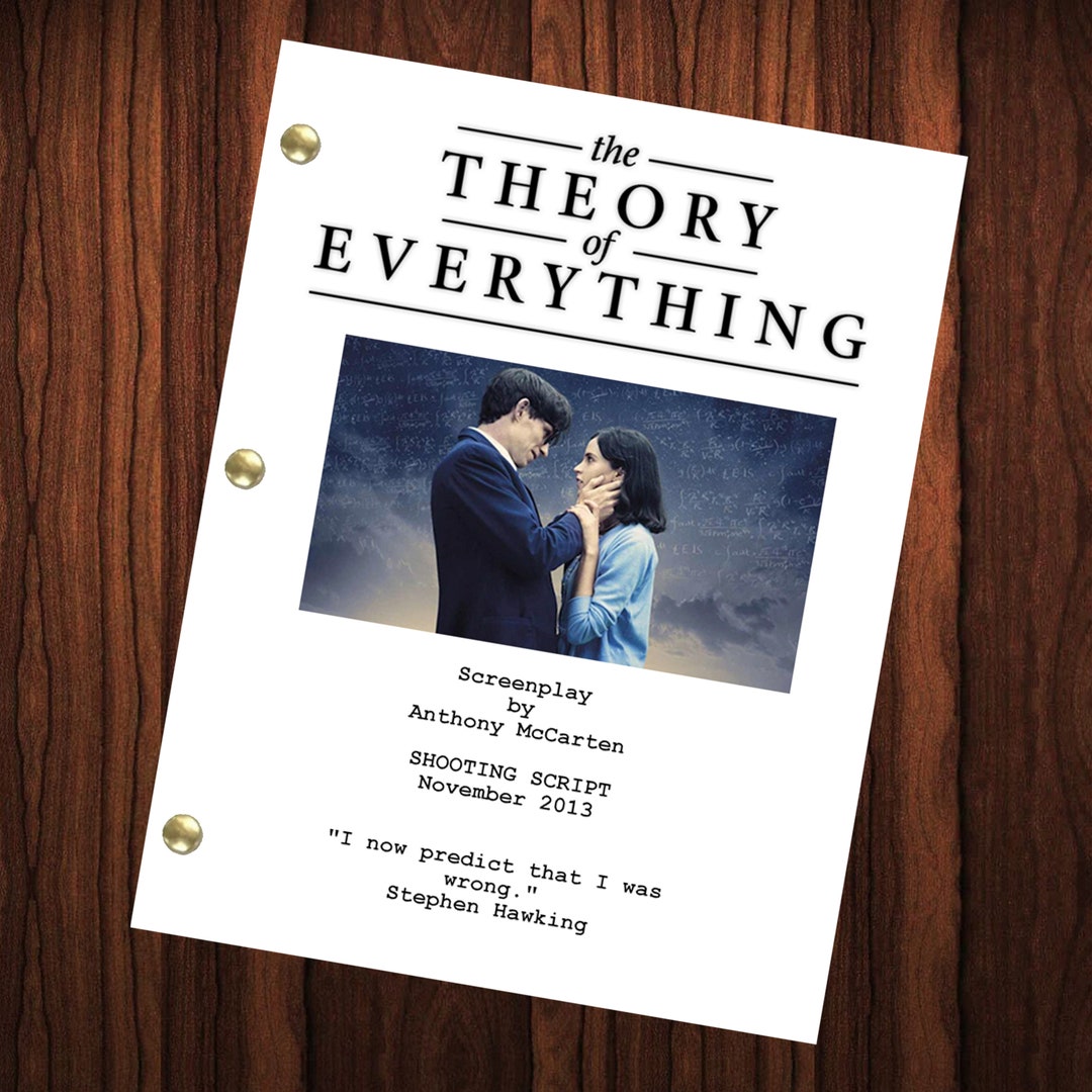 The Theory of Everything Movie Script Reprint Full Screenplay Full ...