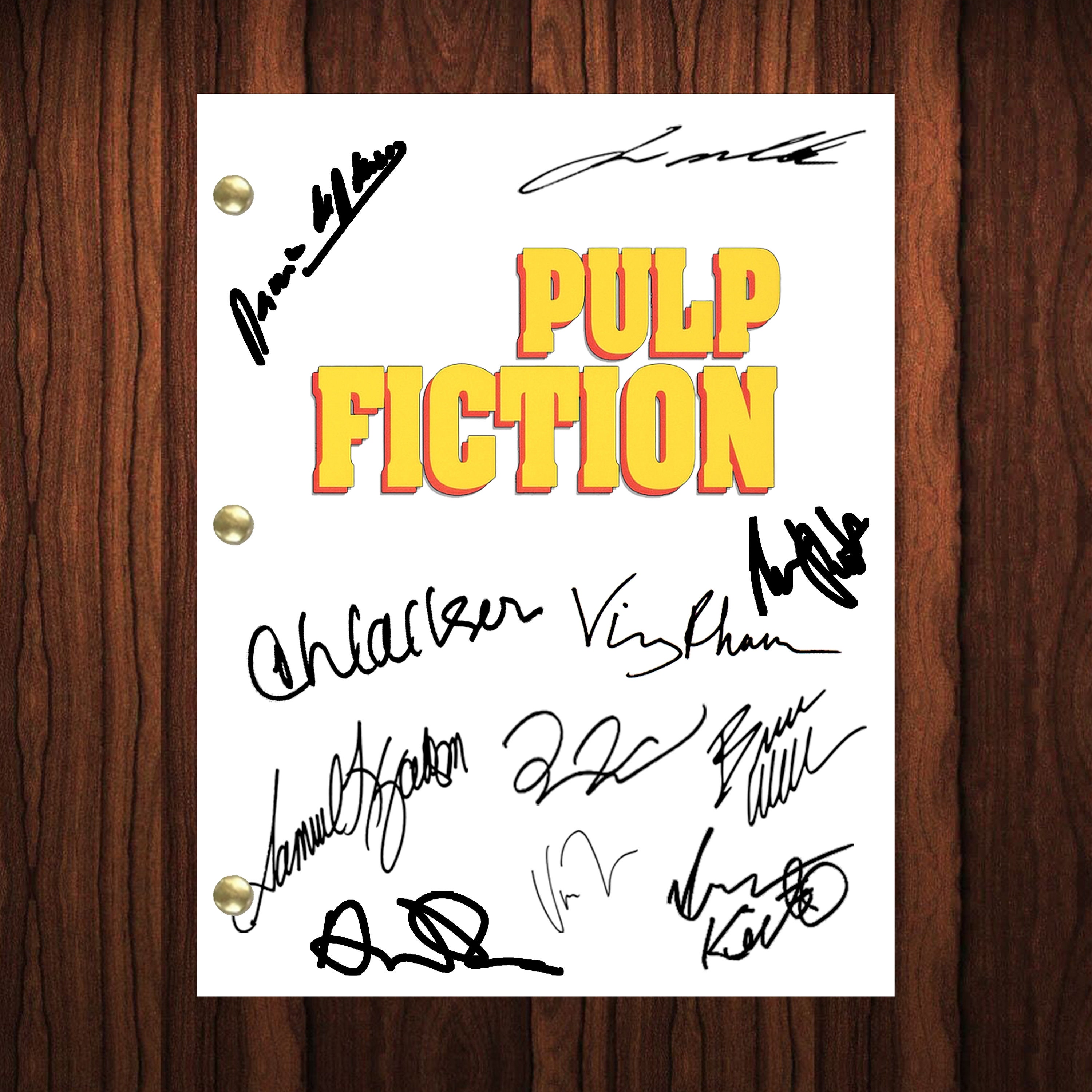 Pulp Fiction Signed Autographed Script Full Screenplay Full - Etsy