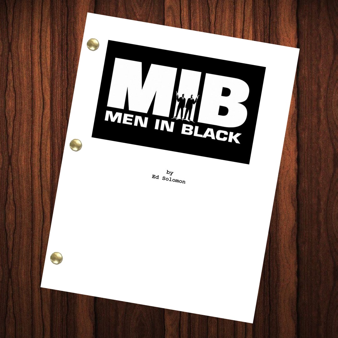 Men in Black Movie Script Reprint Full Screenplay Full Script Will ...