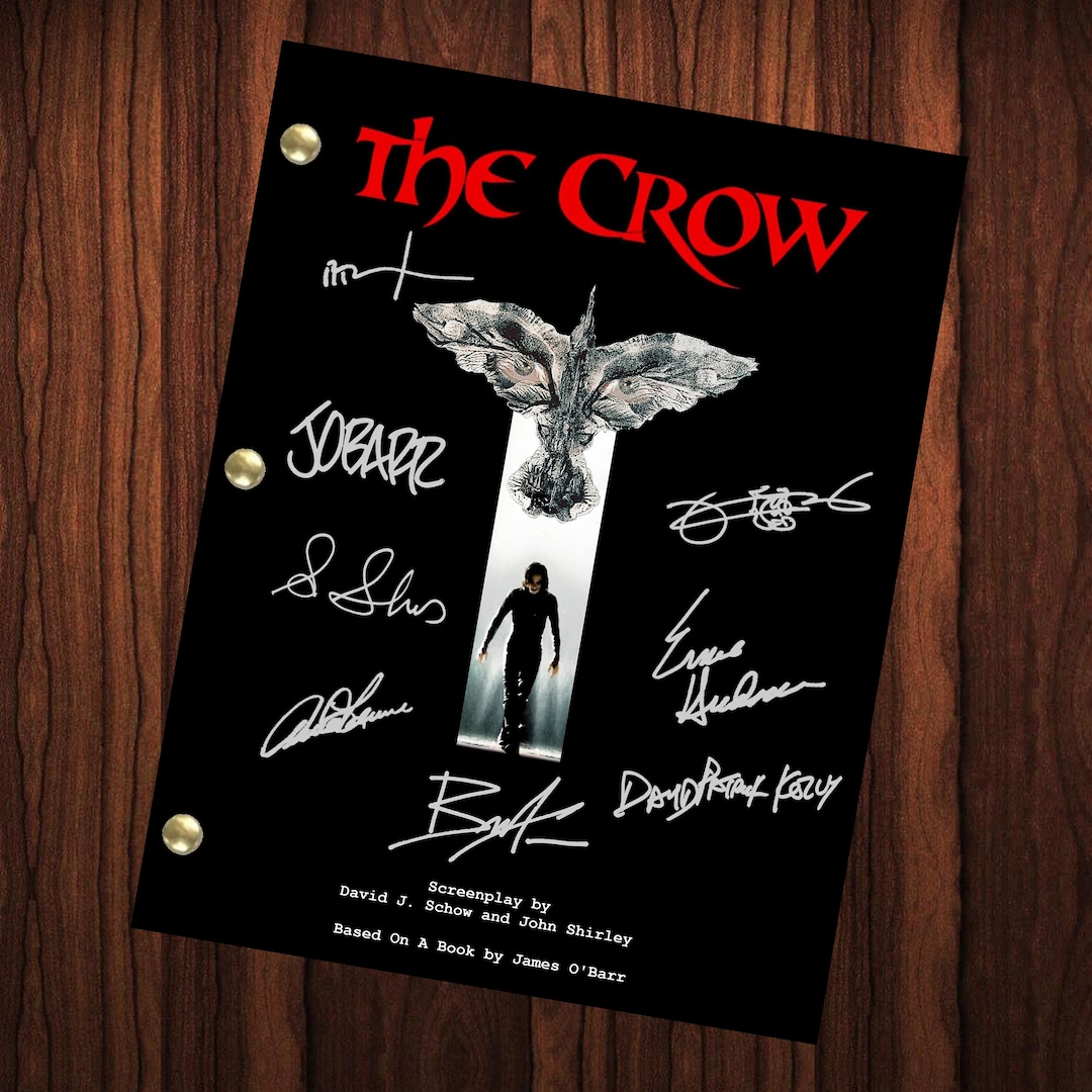 The Crow Movie Script Autographed Signed Script Reprint Horror Brandon ...