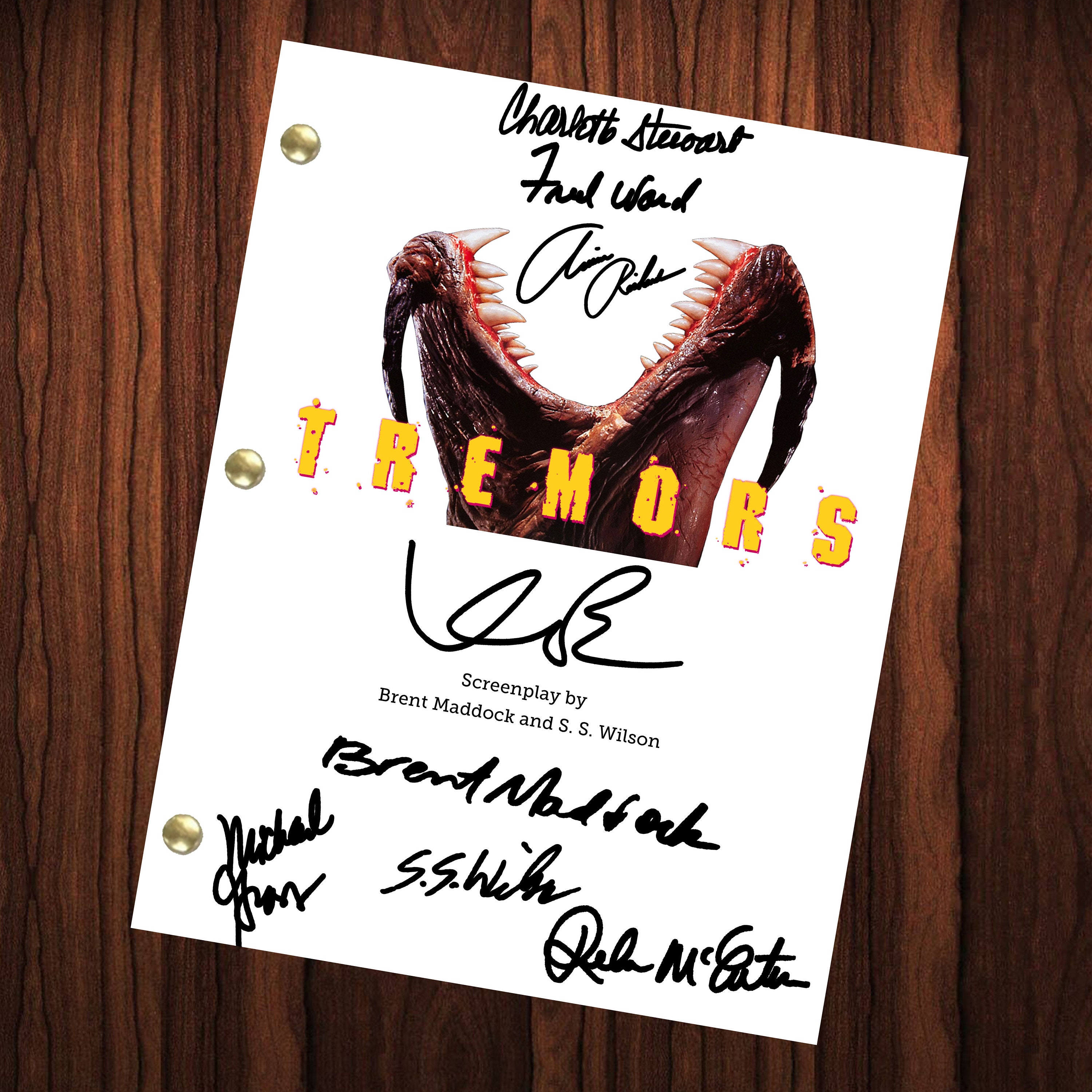 Tremors Movie Signed Autographed Script Full Screenplay Full Script Reprint Kevin Bacon - Etsy