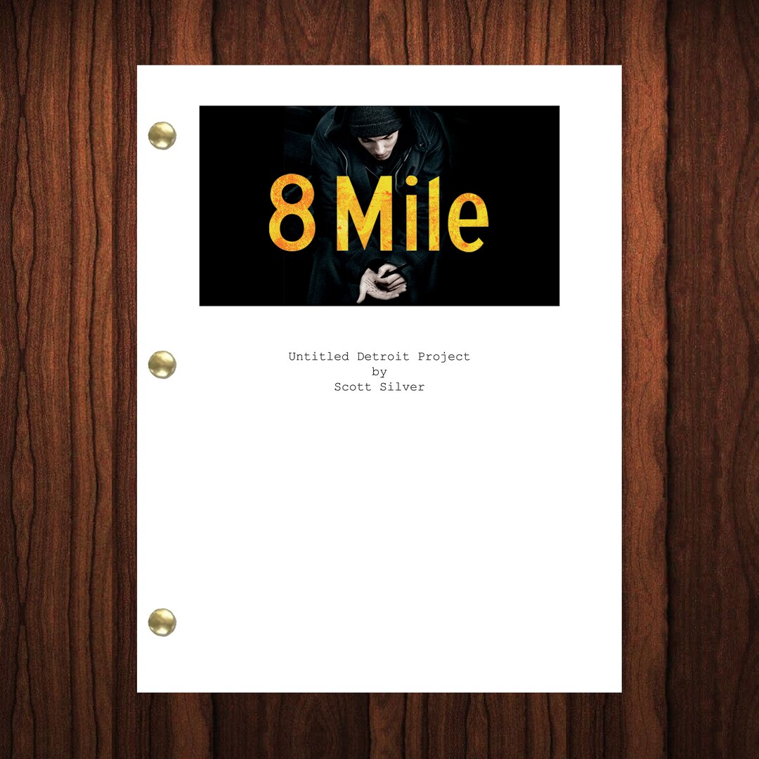 8 Mile Movie Script Reprint Full Screenplay Full Script Eminem Slim ...