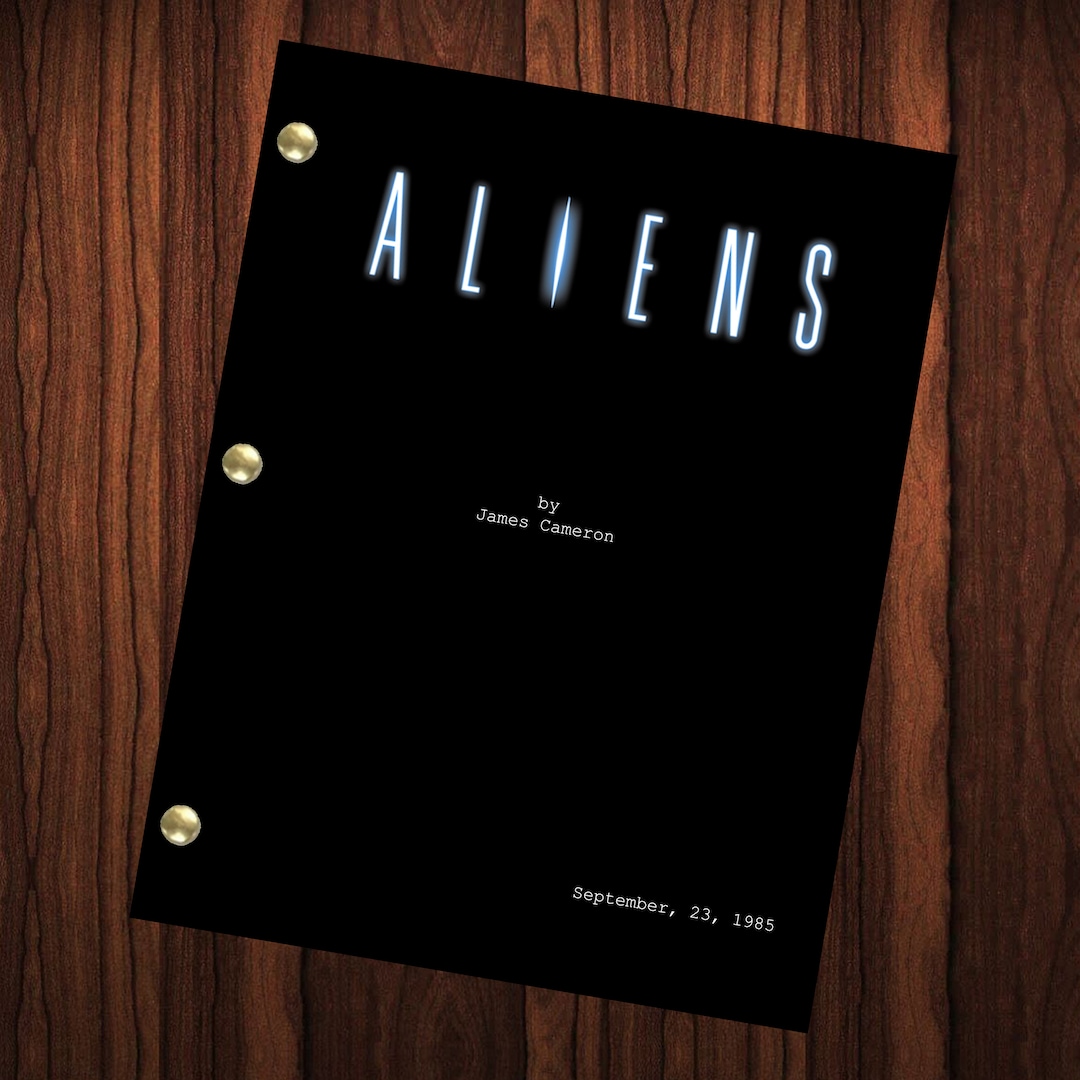 Aliens Movie Script Reprint Full Screenplay Full Script James Cameron ...