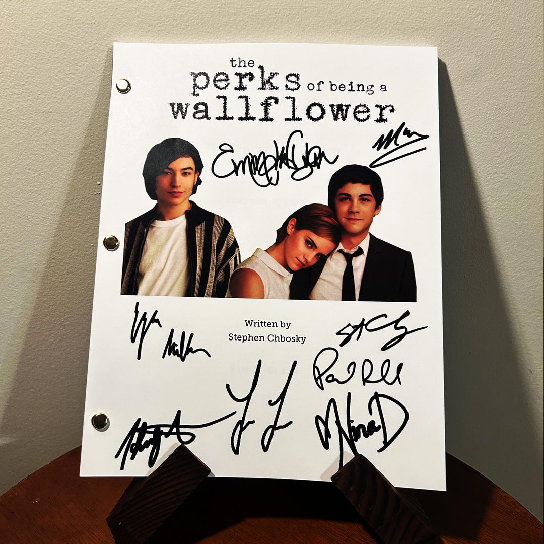 Perks of Being A Wallflower Signed Autographed Script Full Screenplay ...