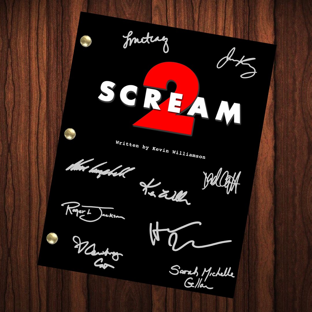 Scream 2 Signed Autographed Script Full Screenplay Full Script Reprint ...