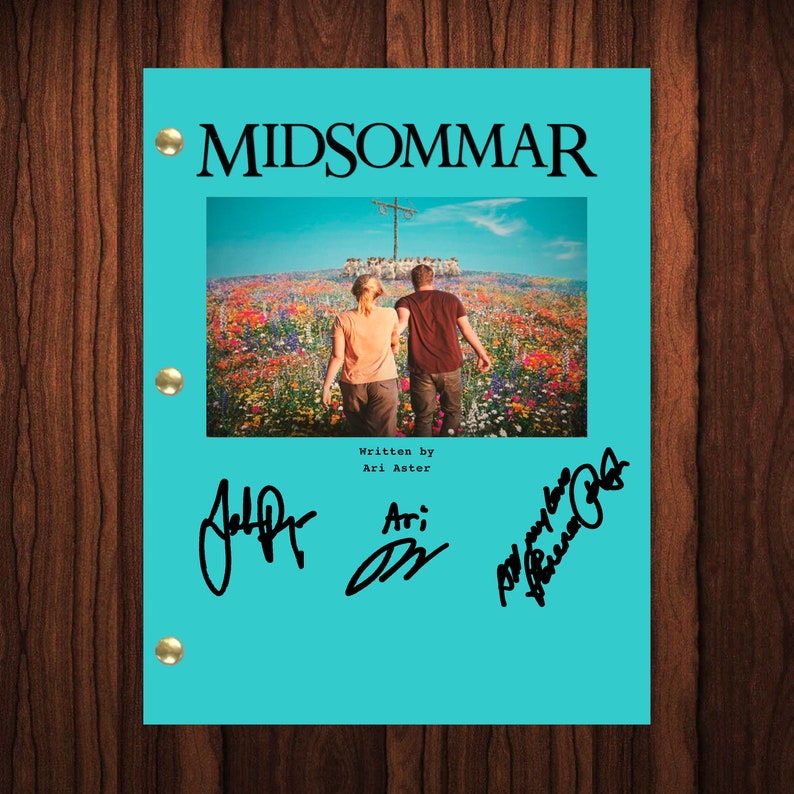 Midsommar on Autographed Signed Script Reprint Florence Pugh Jack ...