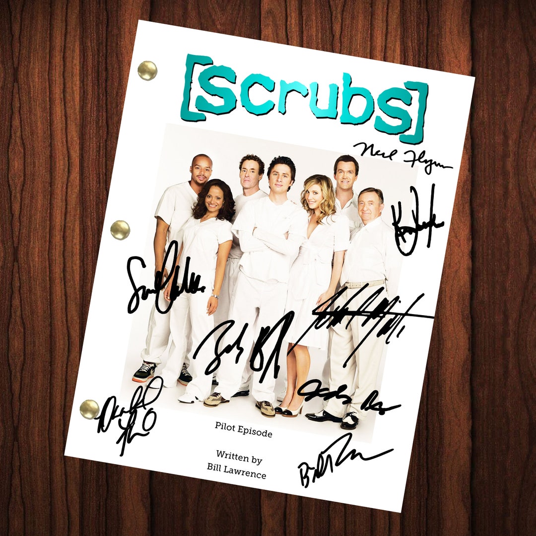 Scrubs Signed Autographed Reprint Script Full Screenplay Pilot Episode Full Cast Autograph Zach ...