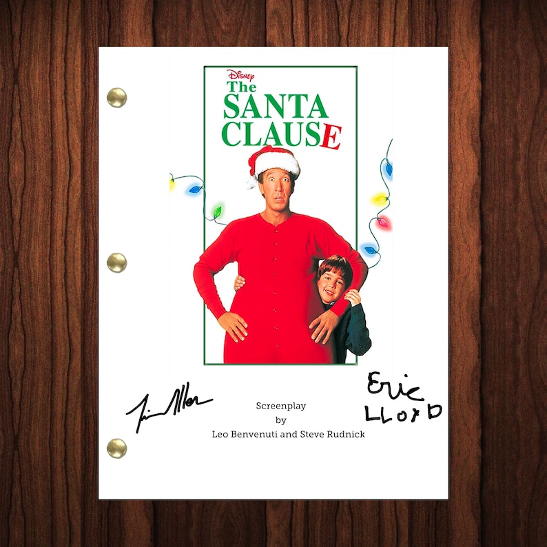 The Santa Clause Movie Signed Autographed Script Full - Etsy