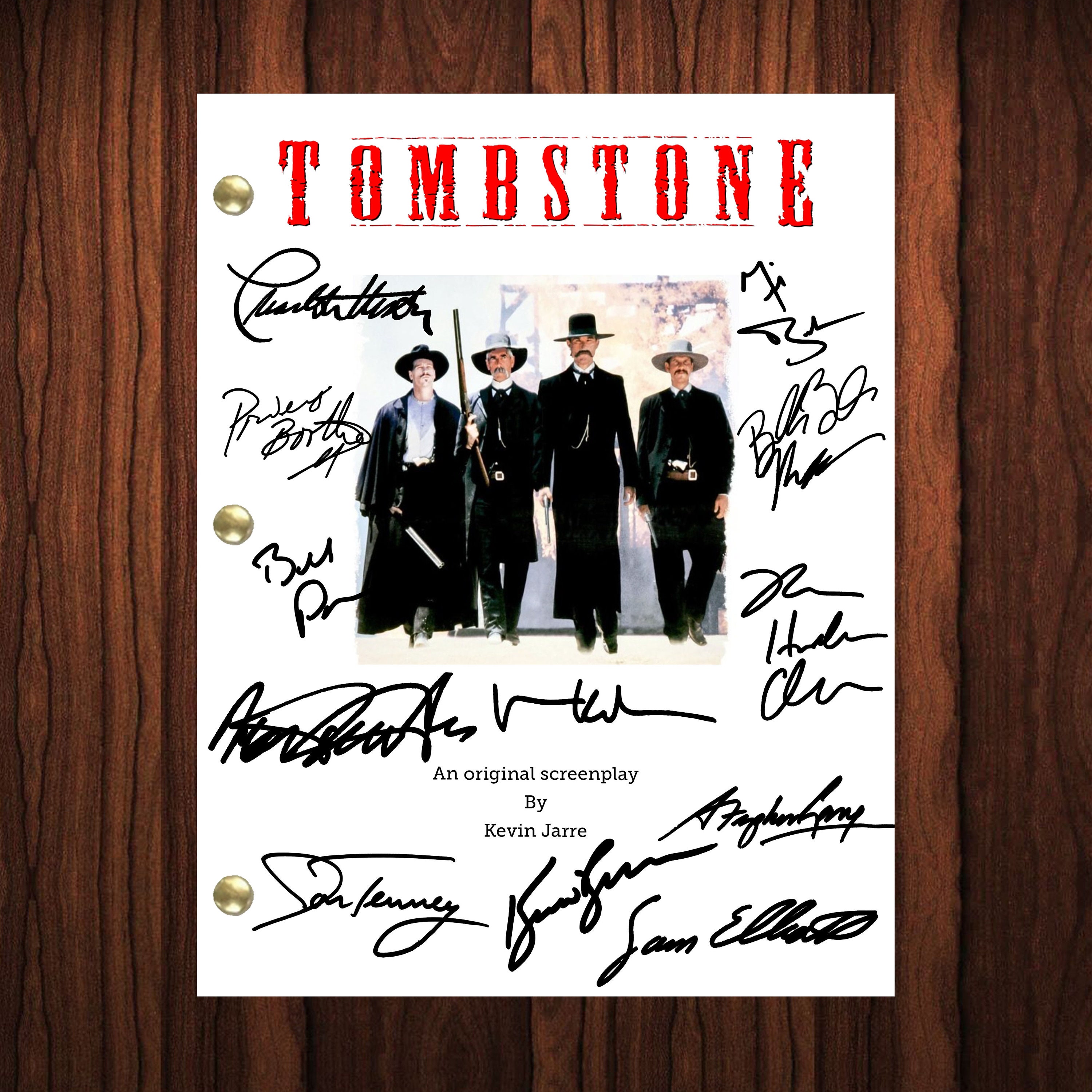 Tombstone Movie Signed Autographed Script Full Screenplay Full Script ...