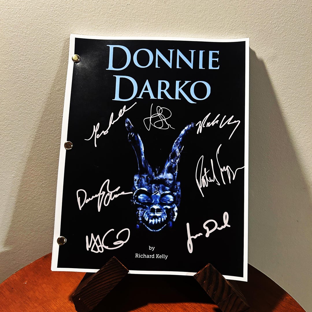 Donnie Darko Movie Script Full Screenplay Full Script Autographed ...
