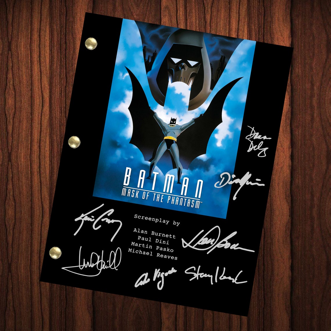 Batman Mask of the Phantasm Autographed Signed Script Reprint Bruce ...