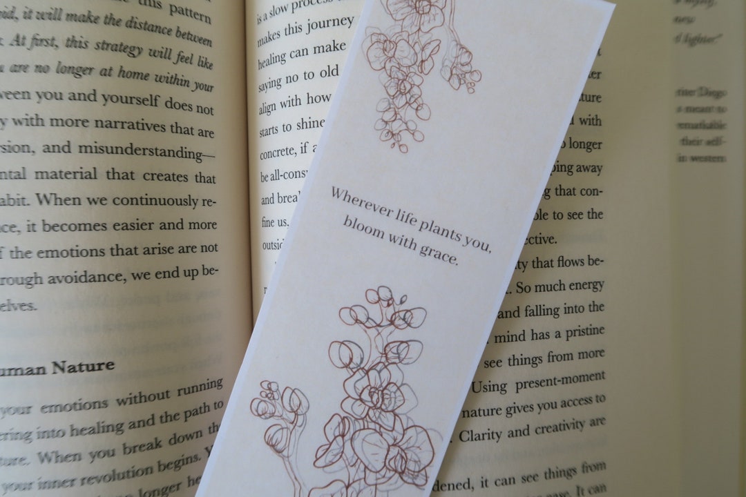 Bloom Orchid Bookmark Download Printable | Digital - Etsy