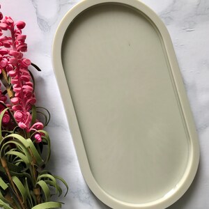 Oval Resin Trinket Trays, Handmade Vanity Tray, Aesthetic Minimal Home ...