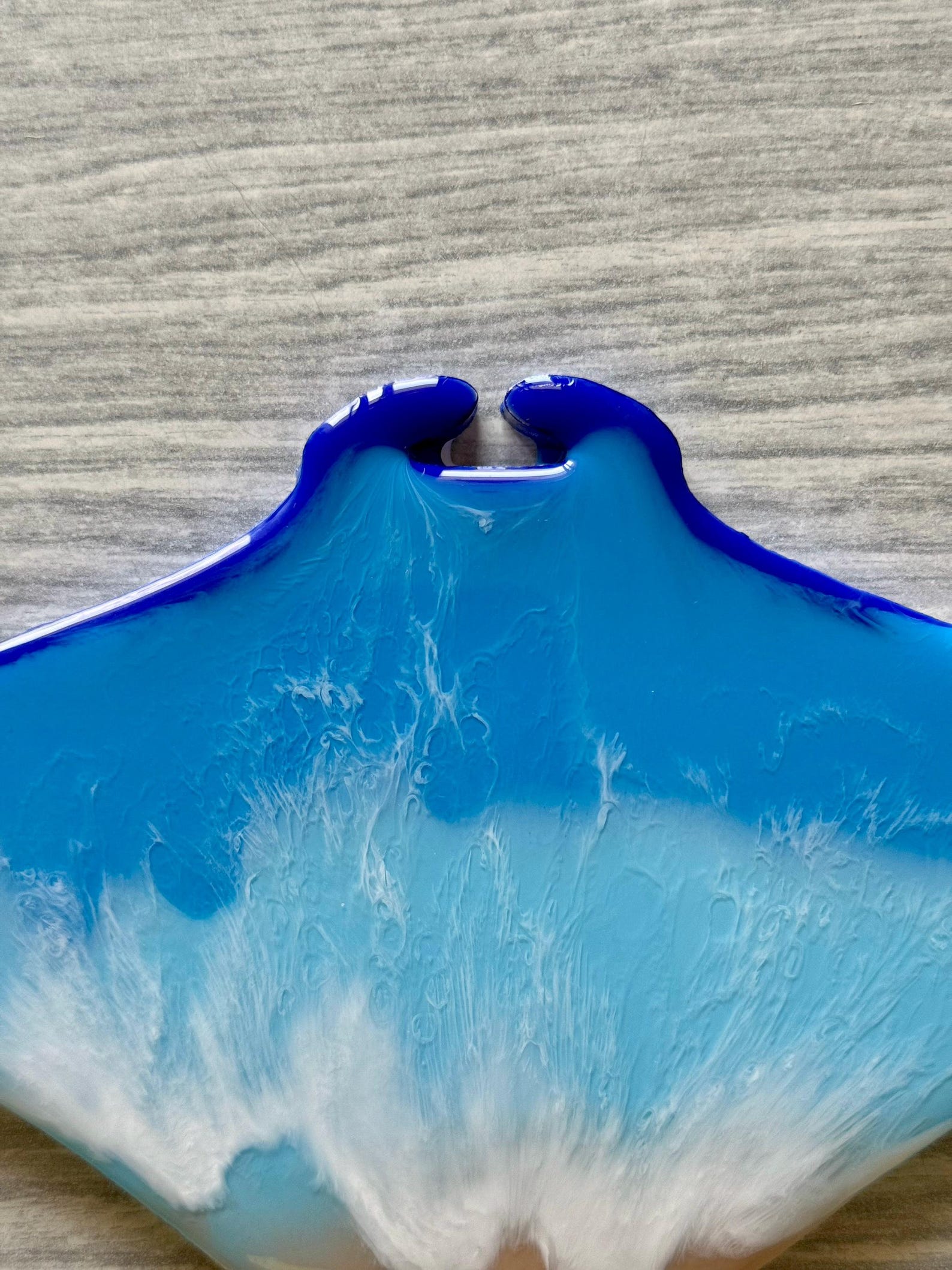 Manta Ray Ocean Wall Art, Epoxy Resin Home Decor, Seascape Stingray ...