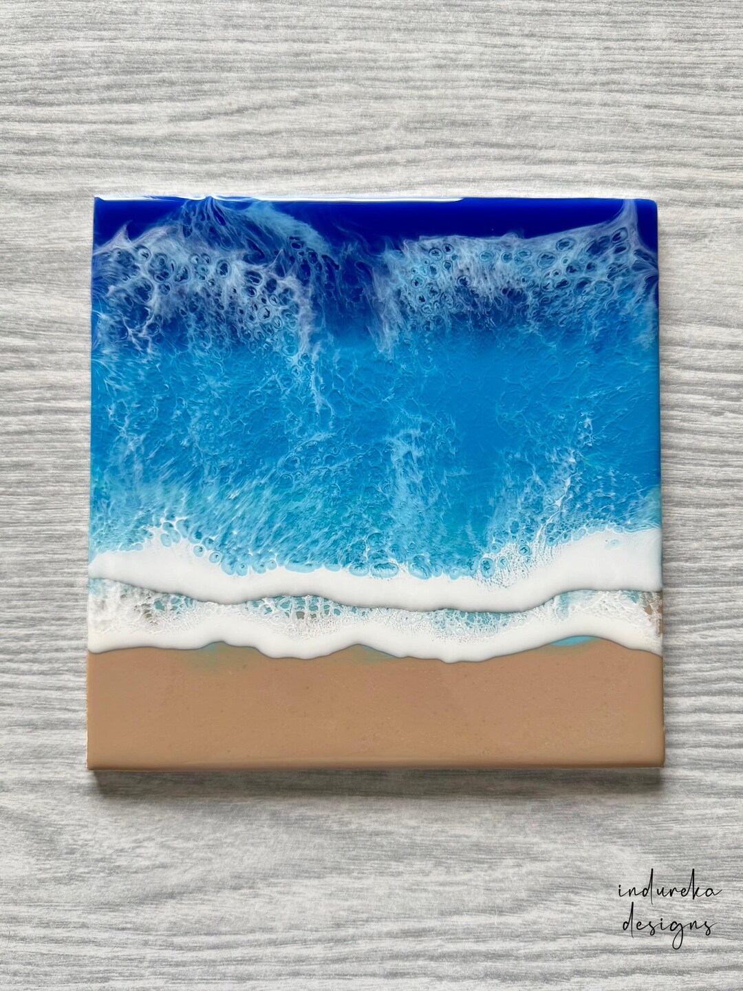 Ocean Themed Resin Wall Art, Beach House Decor, Seascape Painting ...