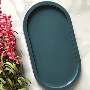Oval Resin Trinket Trays, Handmade Vanity Tray, Aesthetic Minimal Home ...