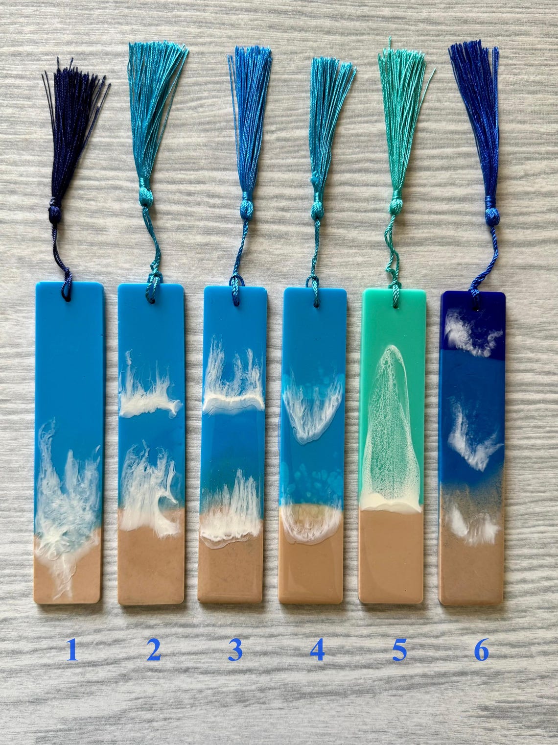 Resin Ocean Bookmarks, Unique Sea Lovers Gift, Readers Book Accessories ...