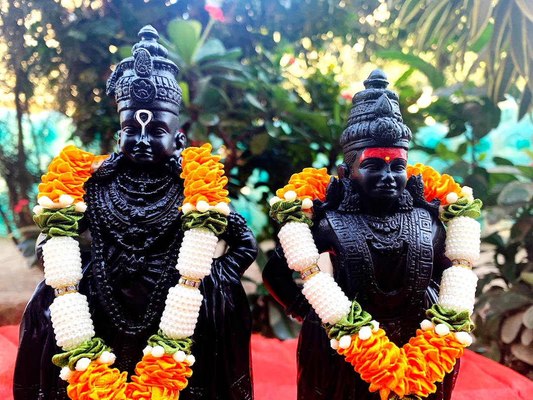 Buy Shri Vitthal Rukmini Statue, Vitthal Rukmini Idols Statue Showpiece ...