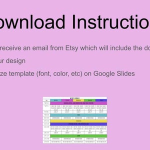 EDITABLE Preschool Weekly Schedule GOOGLE SHEETS - Etsy