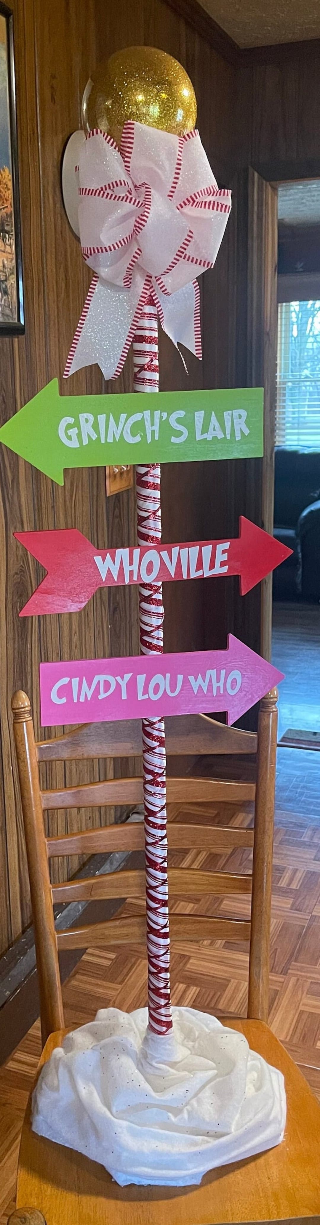 Grinch Sign, Grinch Lair, Cindy Lou Who, Whoville, Sign, Decoration ...