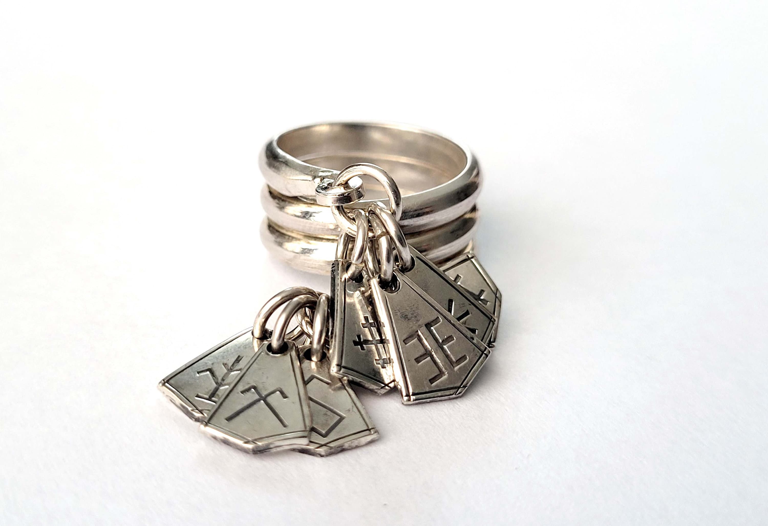 Bride's Ring, Seven Day Ring, 7 Days Ring, Silver, Viking - Etsy