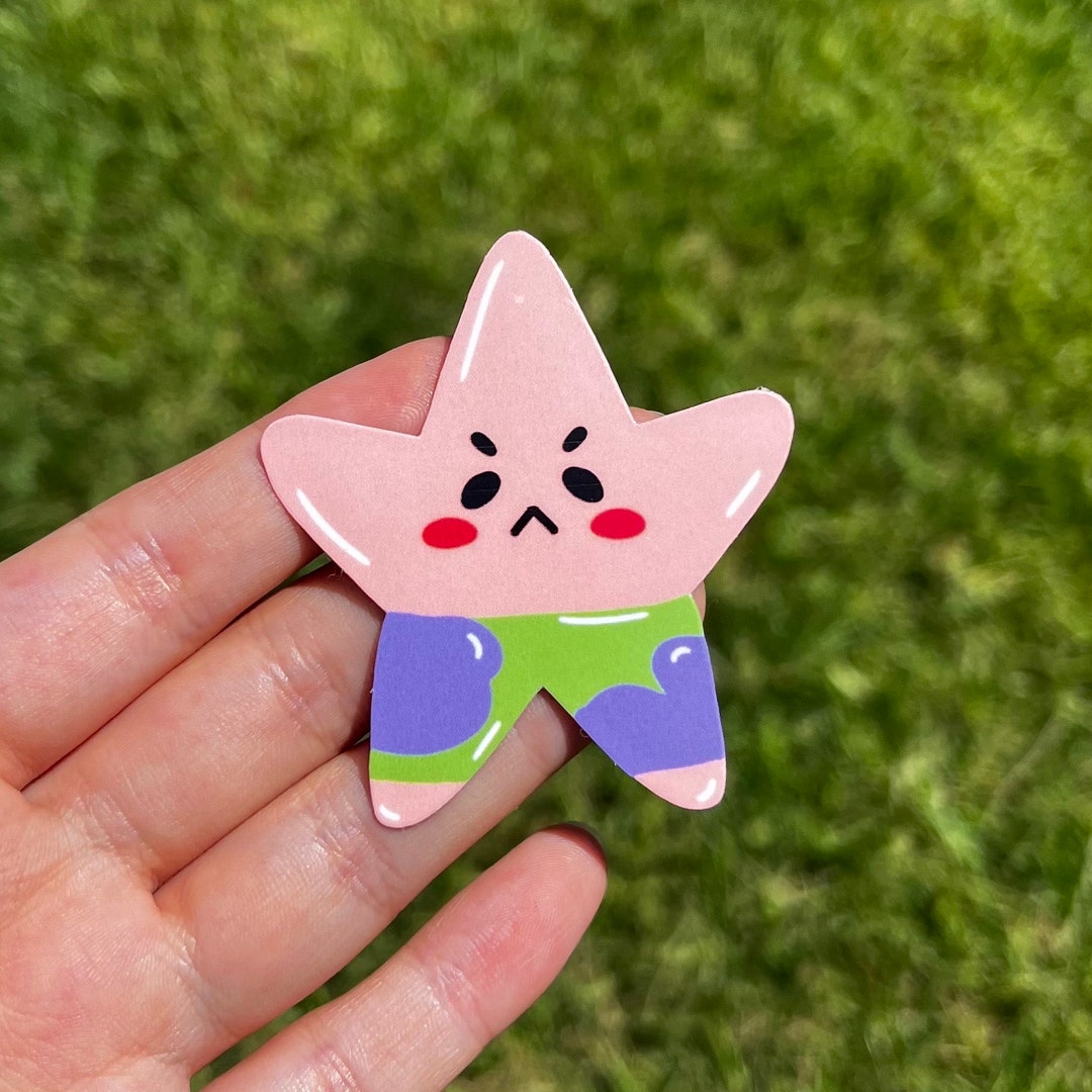 Angry Patrick Star Sticker - Etsy